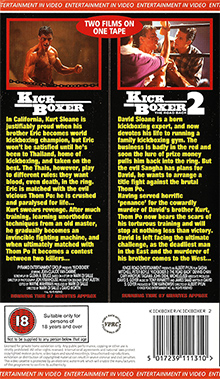 OFDb - Der Kickboxer - Karate Tiger 3 (1989) - Video: Entertainment In Video (Double Feature)