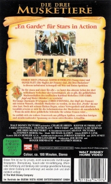 OFDb - Die Drei Musketiere (1993) - Video: Walt Disney / Buena Vista