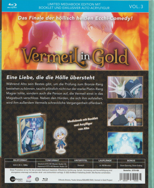 OFDb - Vermeil in Gold (2022) - Blu-ray Disc: AniMoon Publishing (Vol. 3 / Mediabook Edition)