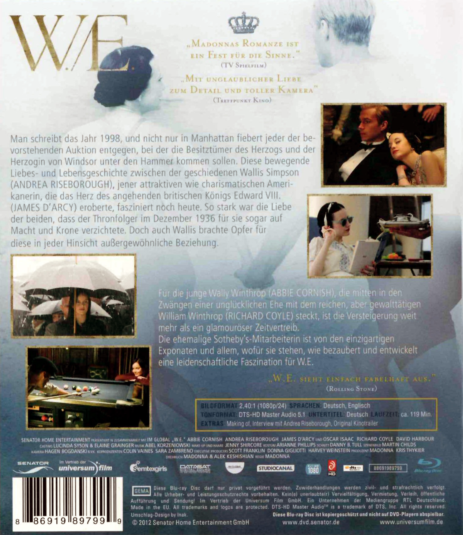 OFDb - W.E. - Die Geschichte von Wallis und Edward (2011) - Blu-ray ...