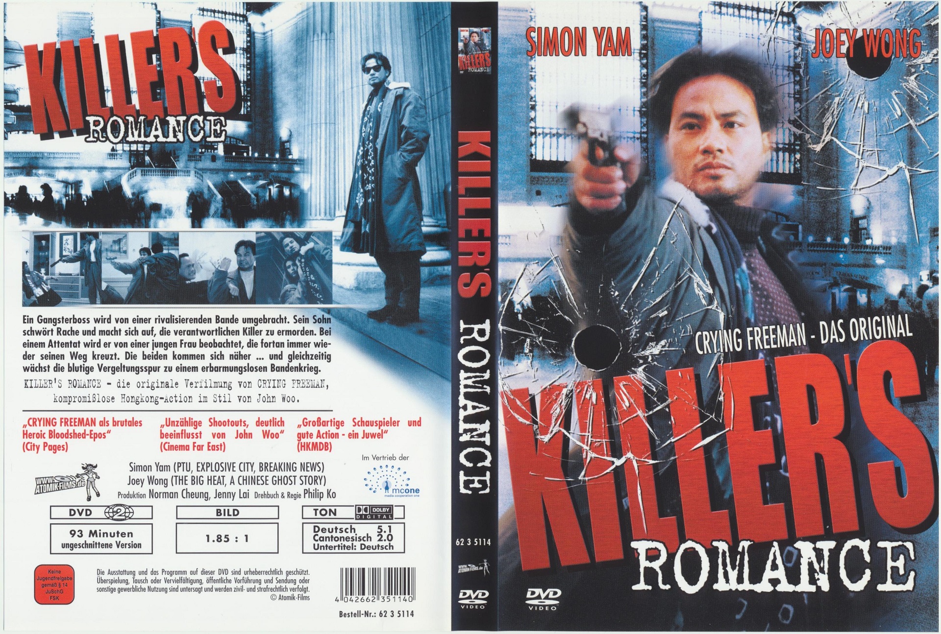 OFDb - Killer's Romance (1990) - DVD: MC One / Atomik-Films