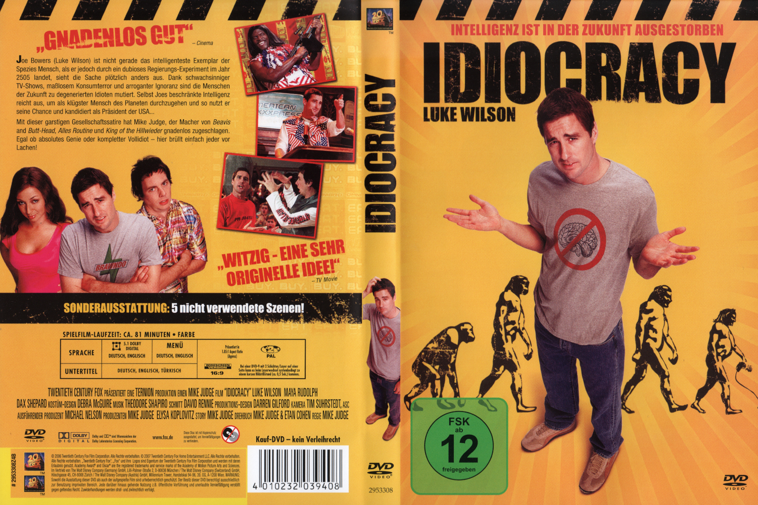 OFDb - Idiocracy (2006) - DVD: 20th Century Fox