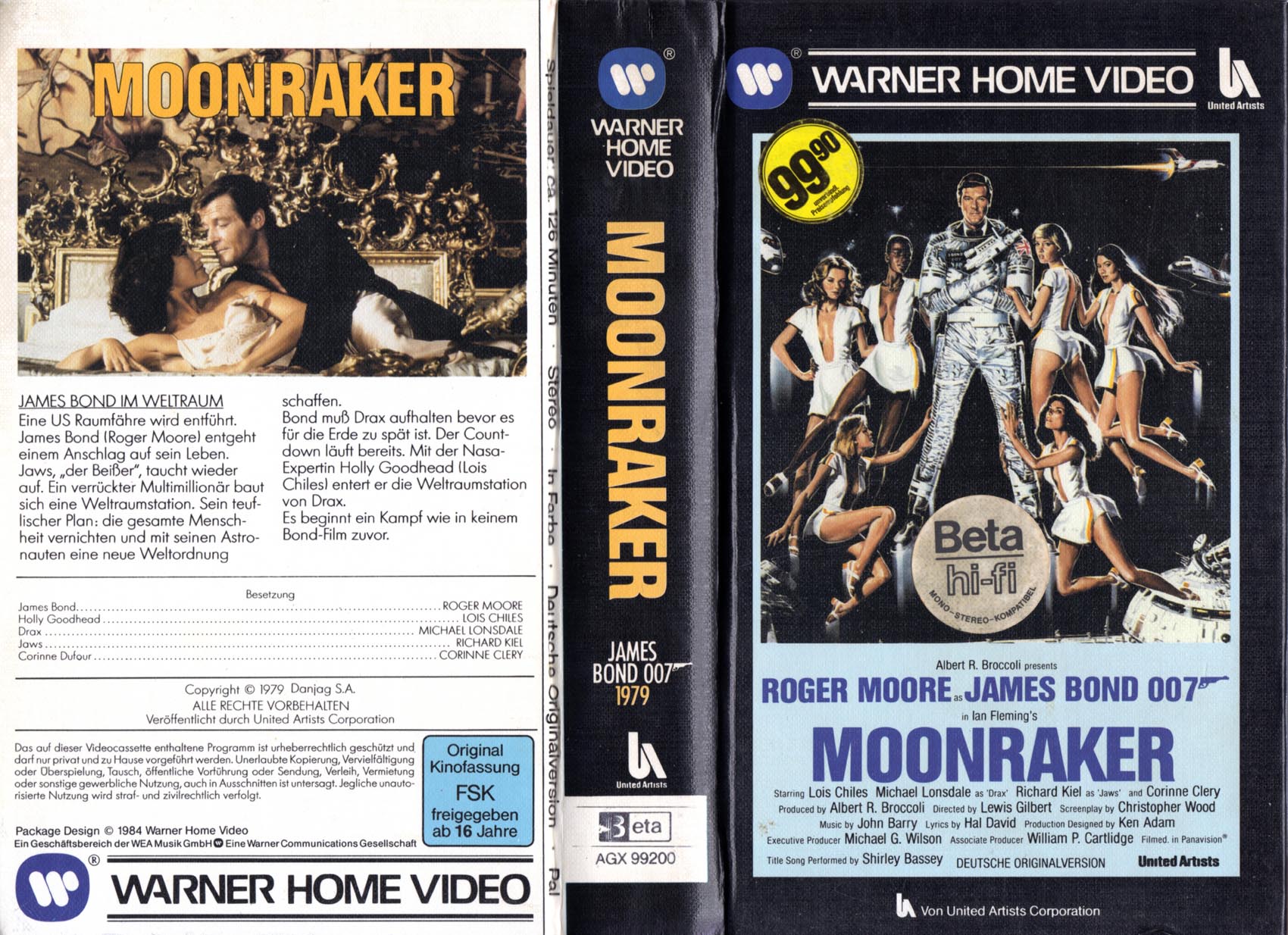 OFDb - Moonraker - Streng geheim (1979) - Video: Warner Home Video (2. Auflage)