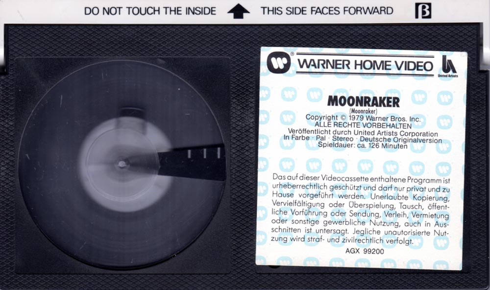 OFDb - Moonraker - Streng geheim (1979) - Video: Warner Home Video (2. Auflage)