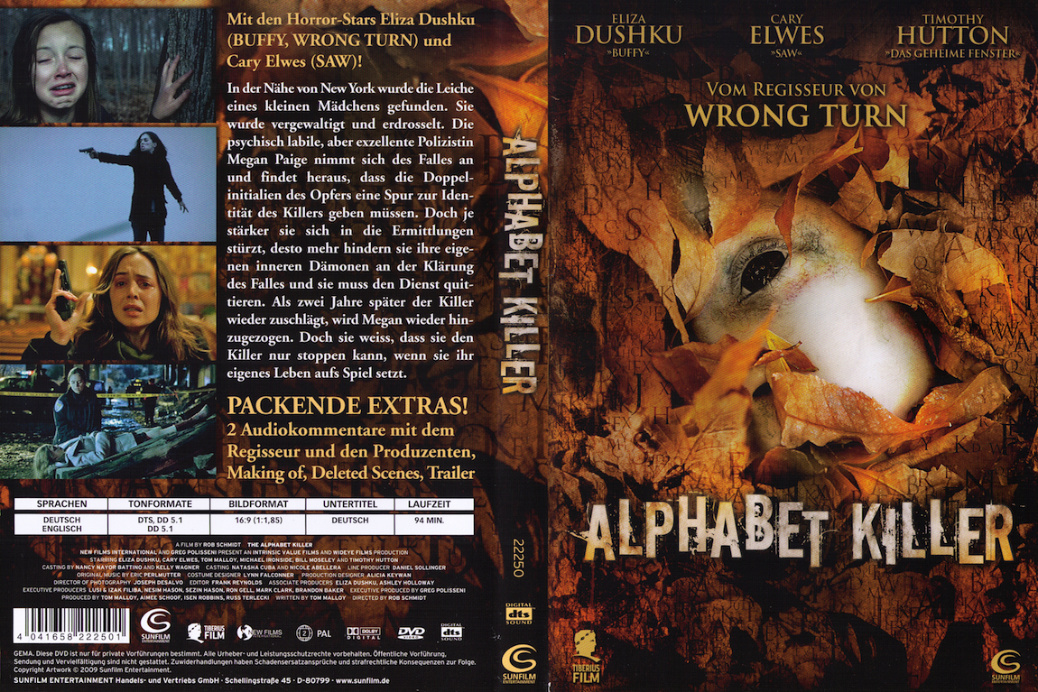 OFDb - Alphabet Killer (2008) - DVD: Sunfilm/Tiberius Film