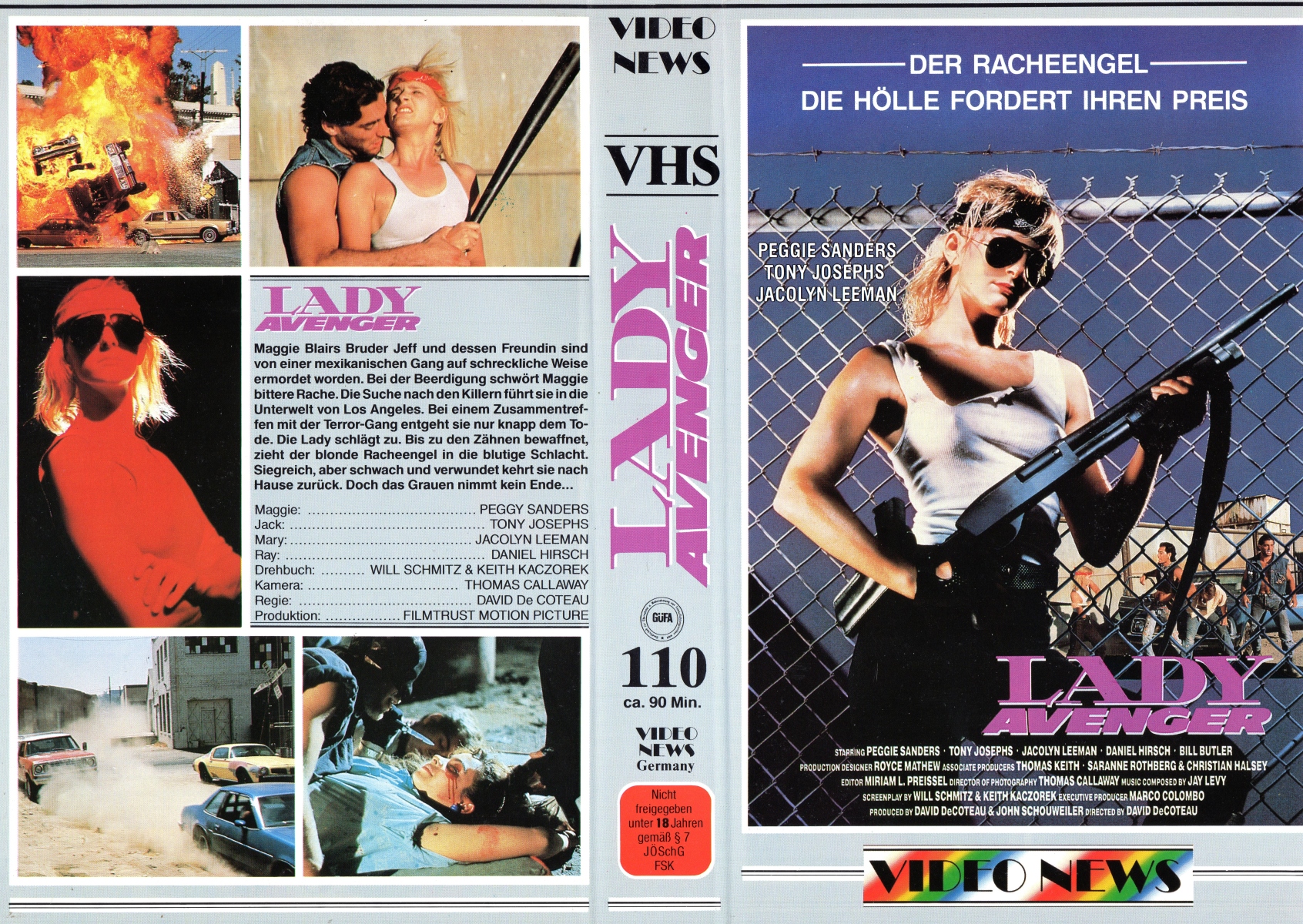 OFDb - Lady Avenger (1988) - Video: Video News (Coverseite B)