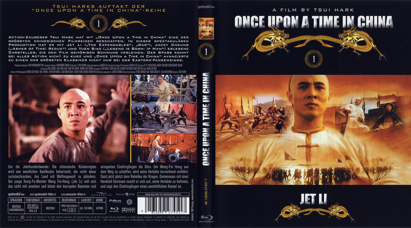 OFDb - Once Upon a Time in China (1991) - Blu-ray Disc: Splendid Film