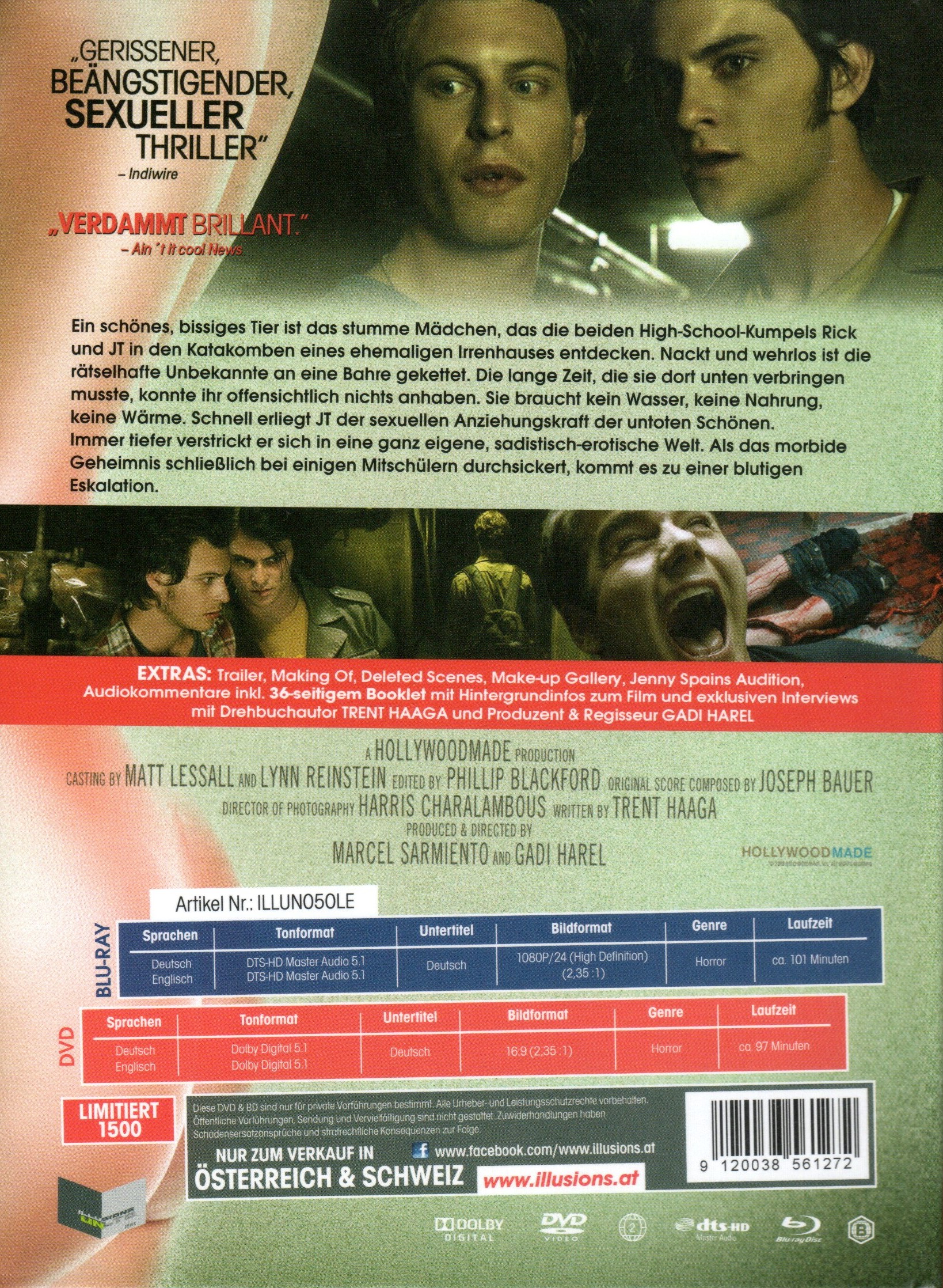 OFDb - Deadgirl (2008) - Blu-ray Disc: ILLUSIONS UNLTD. films (Mediabook)