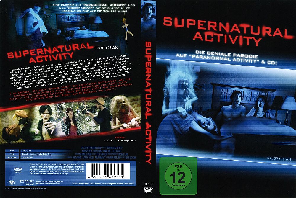 OFDb - Supernatural Activity (2012) - DVD: KSM