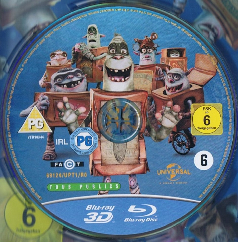 OFDb - Die Boxtrolls (2014) - Blu-ray Disc: Universal (3D & 2D)
