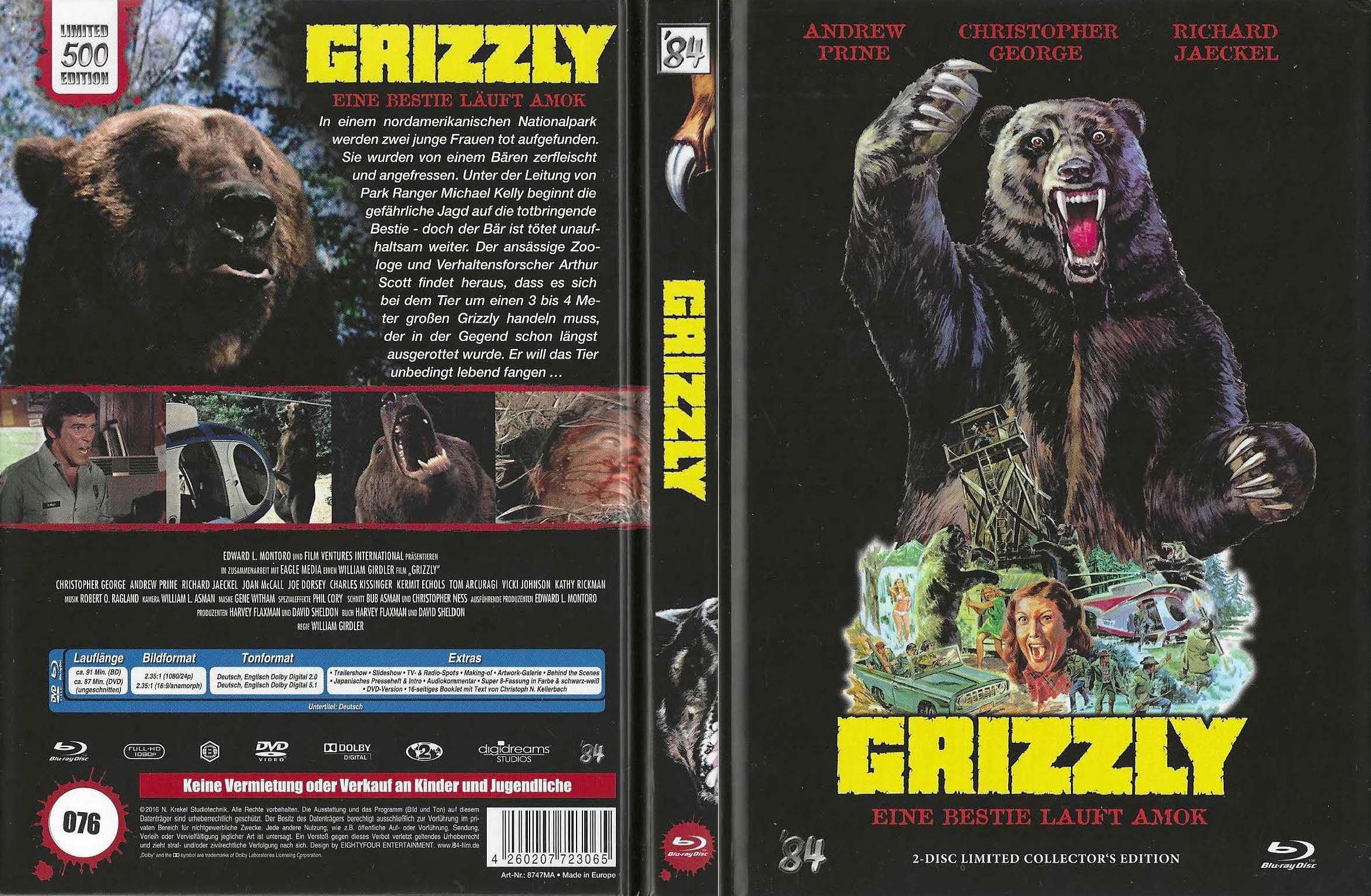 OFDb - Grizzly (1976) - Blu-ray Disc: '84 Entertainment (Mediabook)