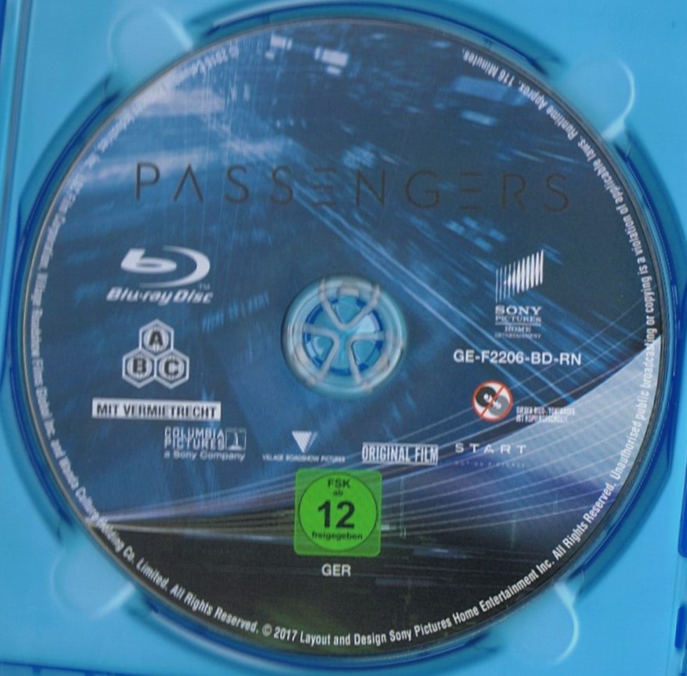 OFDb - Passengers (2016) - Blu-ray Disc: Sony