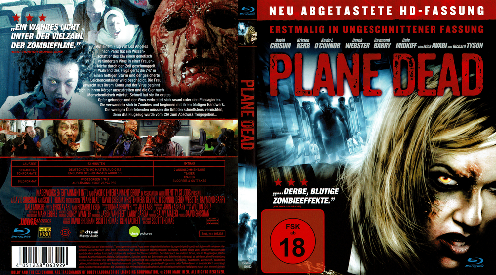OFDb - Plane Dead - Der Flug in den Tod (2007) - Blu-ray Disc: Inked Pictures / SchröderMedia