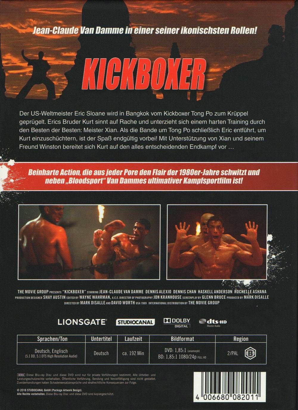OFDb - Der Kickboxer - Karate Tiger 3 (1989) - Blu-ray Disc: Studiocanal (Mediabook / Cover A ...
