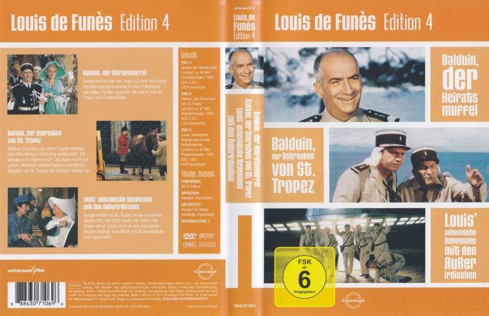 OFDb - Balduin, der Schrecken von St. Tropez (1970) - DVD: Universum (Louis de Funès Edition 4)
