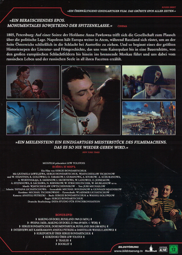 OFDb - Krieg und Frieden - Teil 1: Andrej Bolkonski (1965) - Blu-ray Disc: Bildstörung / AL!VE ...