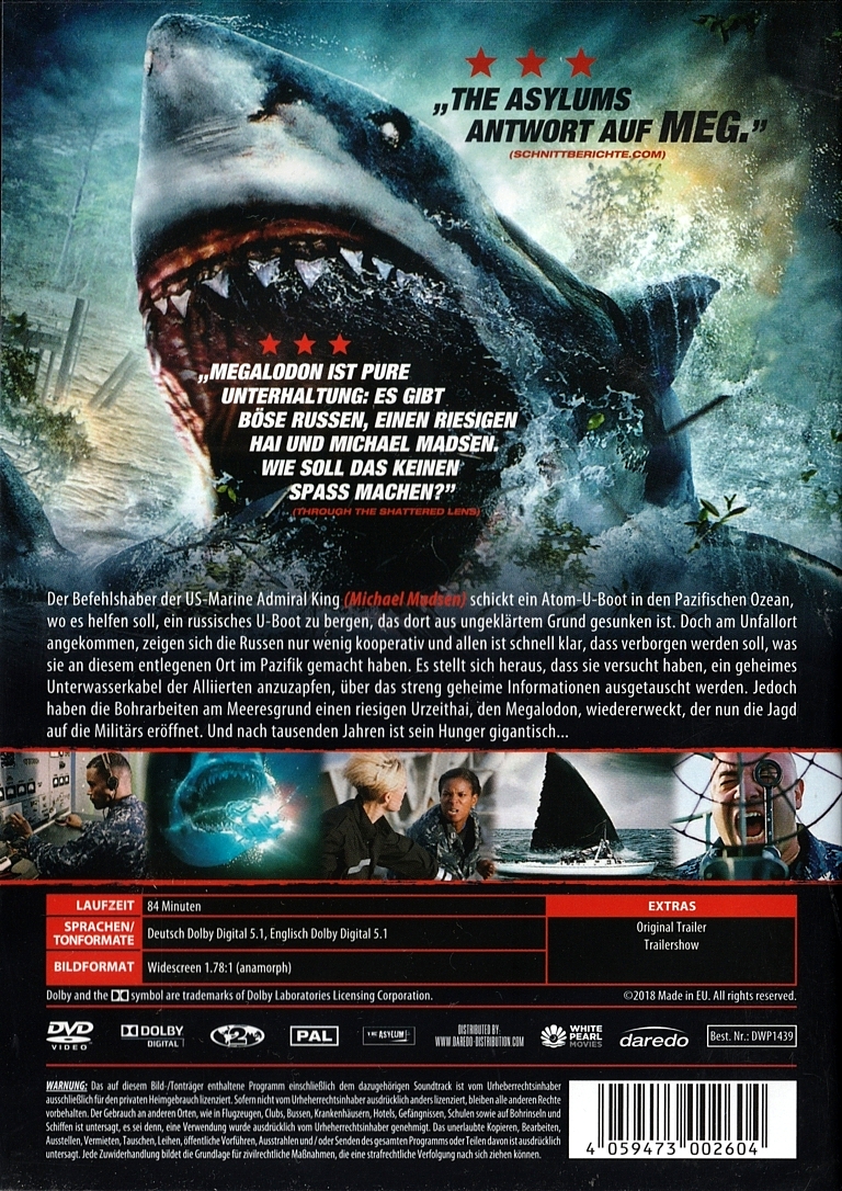 OFDb - Megalodon (2018) - DVD: White Pearl Movies / daredo
