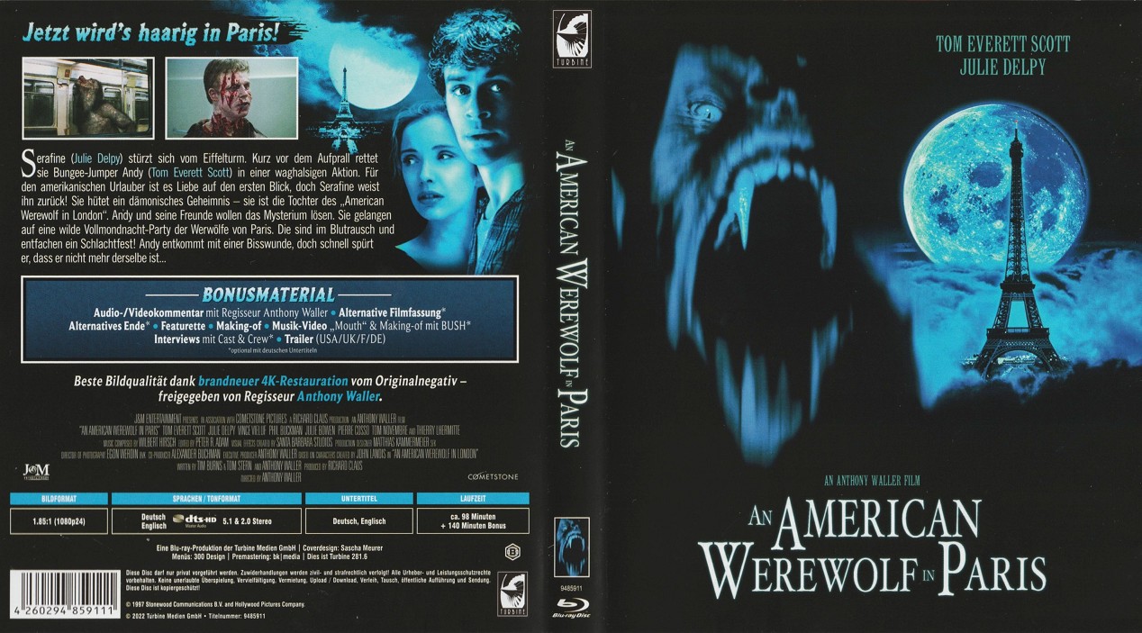 OFDb - American Werewolf in Paris (1997) - Blu-ray Disc: Turbine