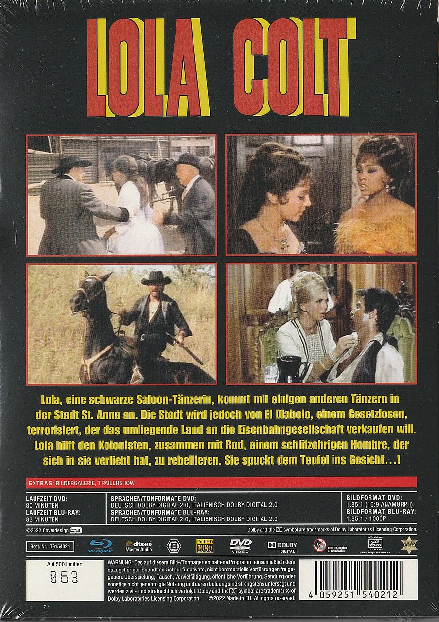 OFDb - Lola Colt... sie spuckt dem Teufel ins Gesicht (1967) - Blu-ray Disc: True Grit / Cargo ...