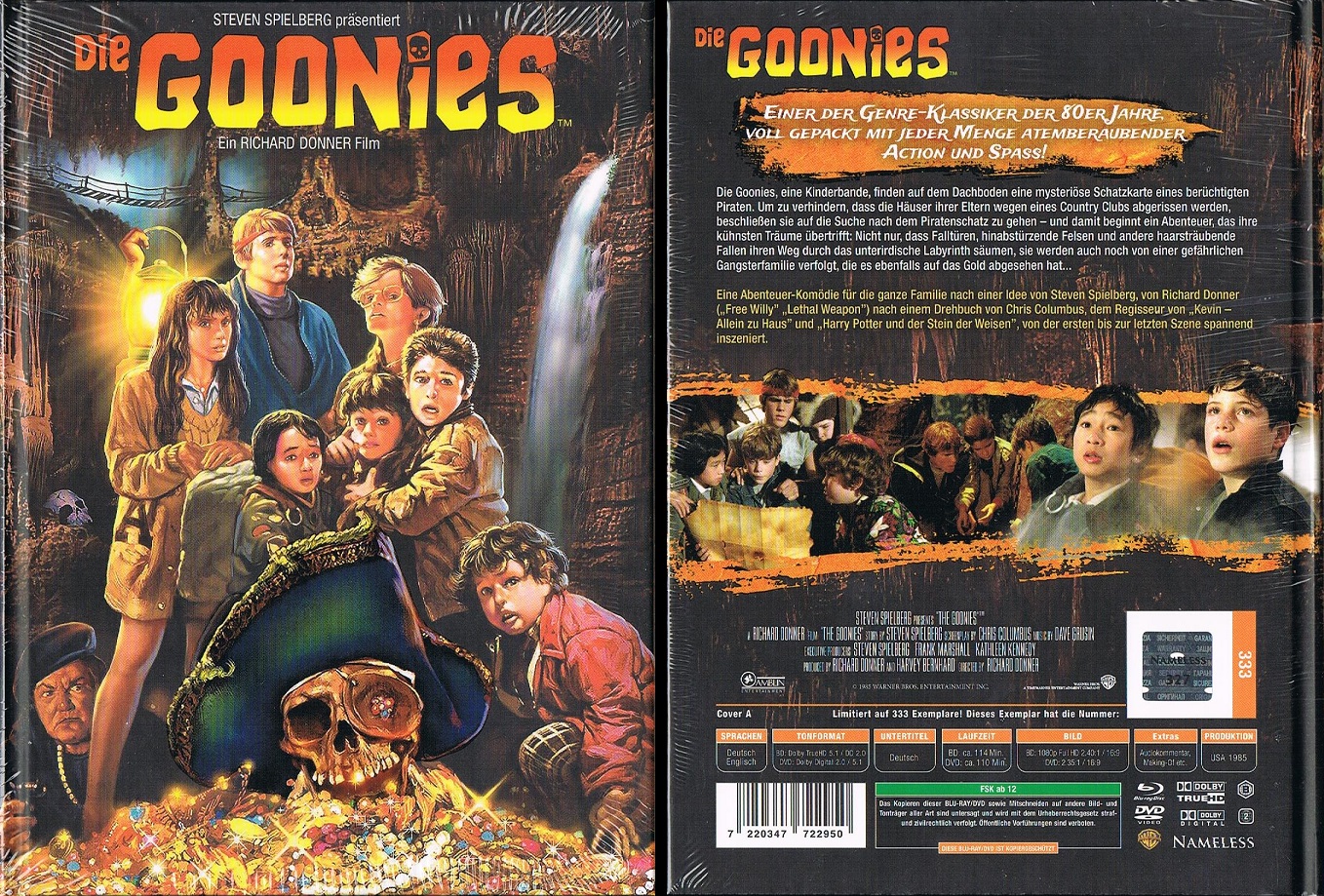OFDb - Die Goonies (1985) - Blu-ray Disc: Nameless Media / EYK Media (Mediabook / Cover A)