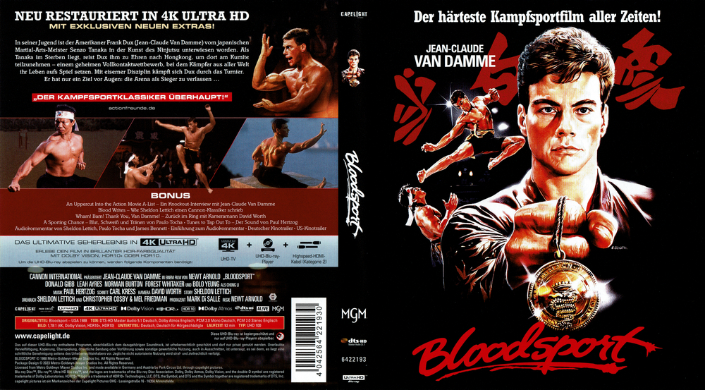 OFDb - Bloodsport (1988) - Ultra HD Blu-ray: capelight pictures / AL!VE