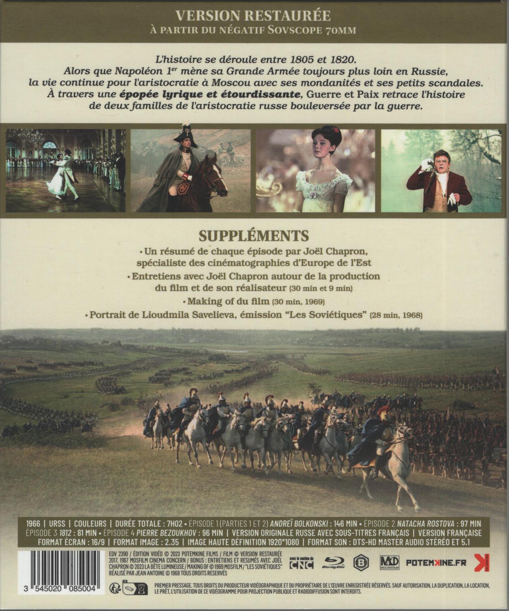 OFDb - Krieg und Frieden - Teil 1: Andrej Bolkonski (1965) - Blu-ray Disc: Potemkine Films ...