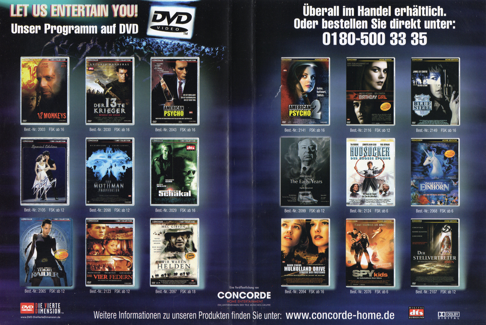 OFDb - Der Biss der Schlangenfrau (1988) - DVD: Concorde